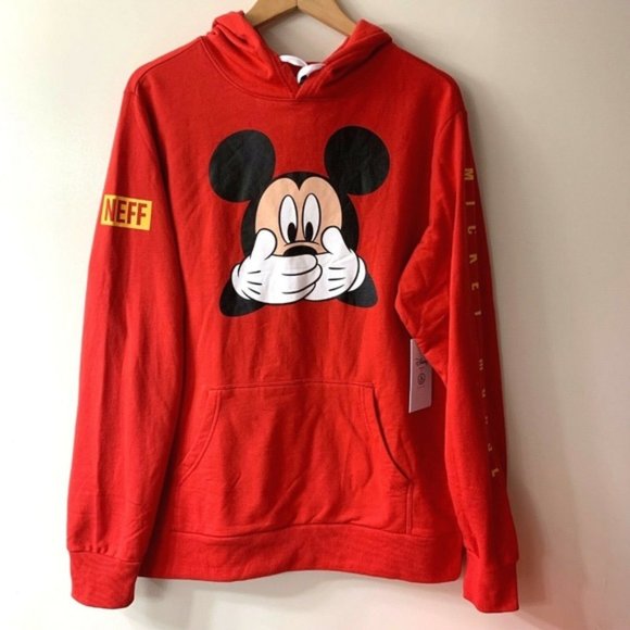 Neff | Shirts | Neff Disney Uh Oh Mickey Mouse Face Cover Hoodie | Poshmark